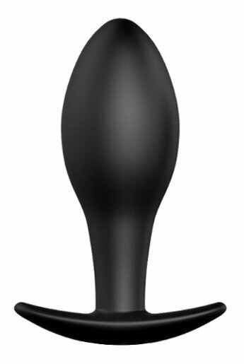 Анальная пробка Le Desir бархатистый силикон длиной 8,5 см диаметром 3,1 см чёрный цвет