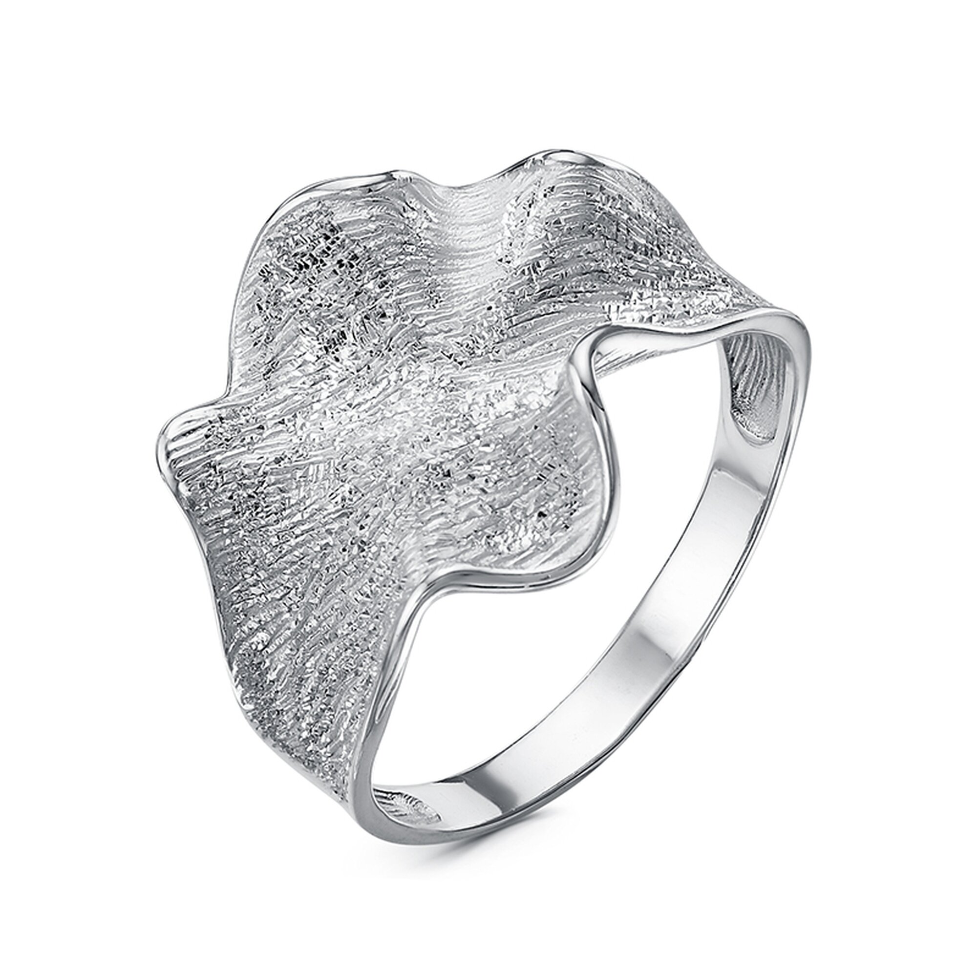 Кольцо, серебро, 925 проба, родирование