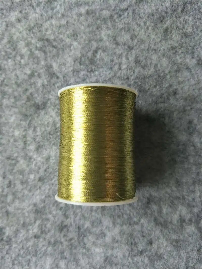 Металлические нити для вышивания, 15 цветов, 60 ярдов golden