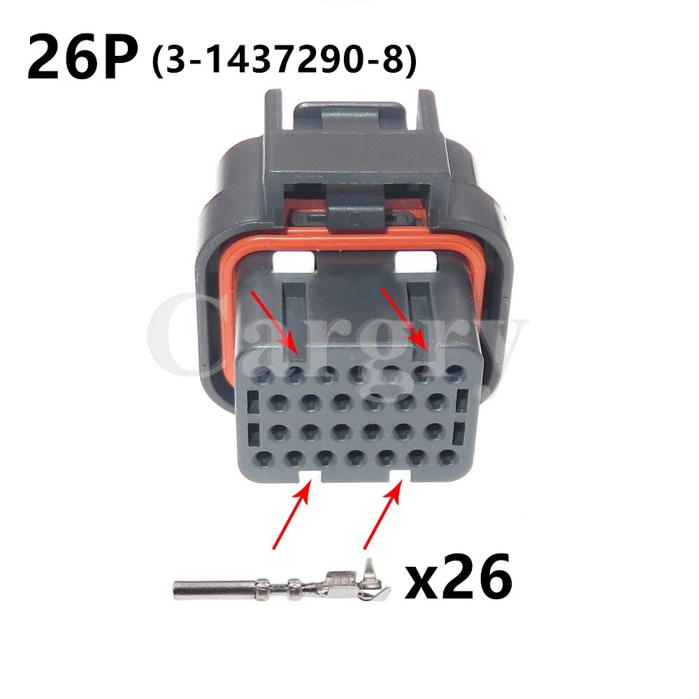 Разъем ЭБУ 26P (3-1437290-8), 1 Set