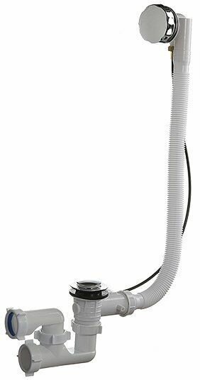 Сифон для ванны 1 1/2 40 регулир, п/а, с переливом А-2708 (О)
