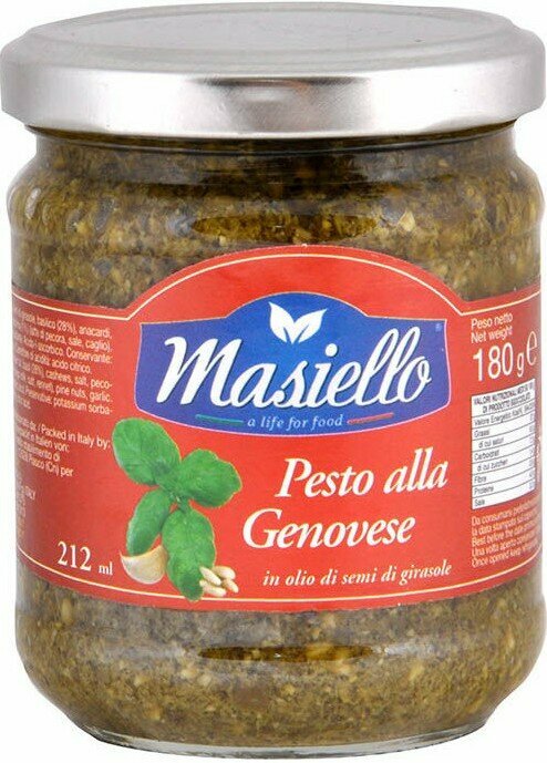 Соус MASIELLO песто "Genovese" /стекло/ 180г