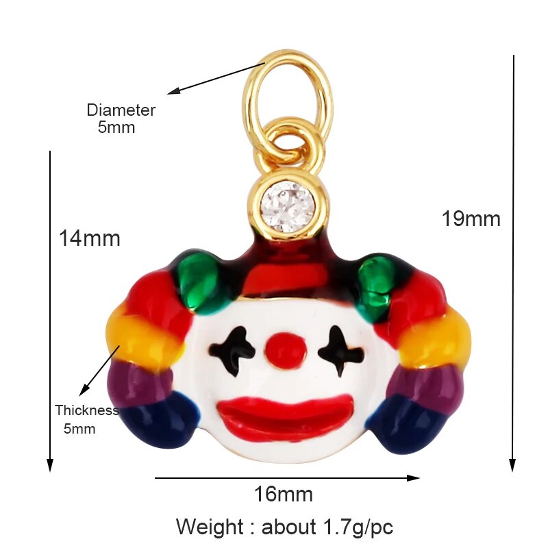 Мини-кулон в виде воздушного шара, украшенный фианитом, с покрытием из настоящего золота, аксессуары для ювелирных изделий, ожерелья, браслета, L10