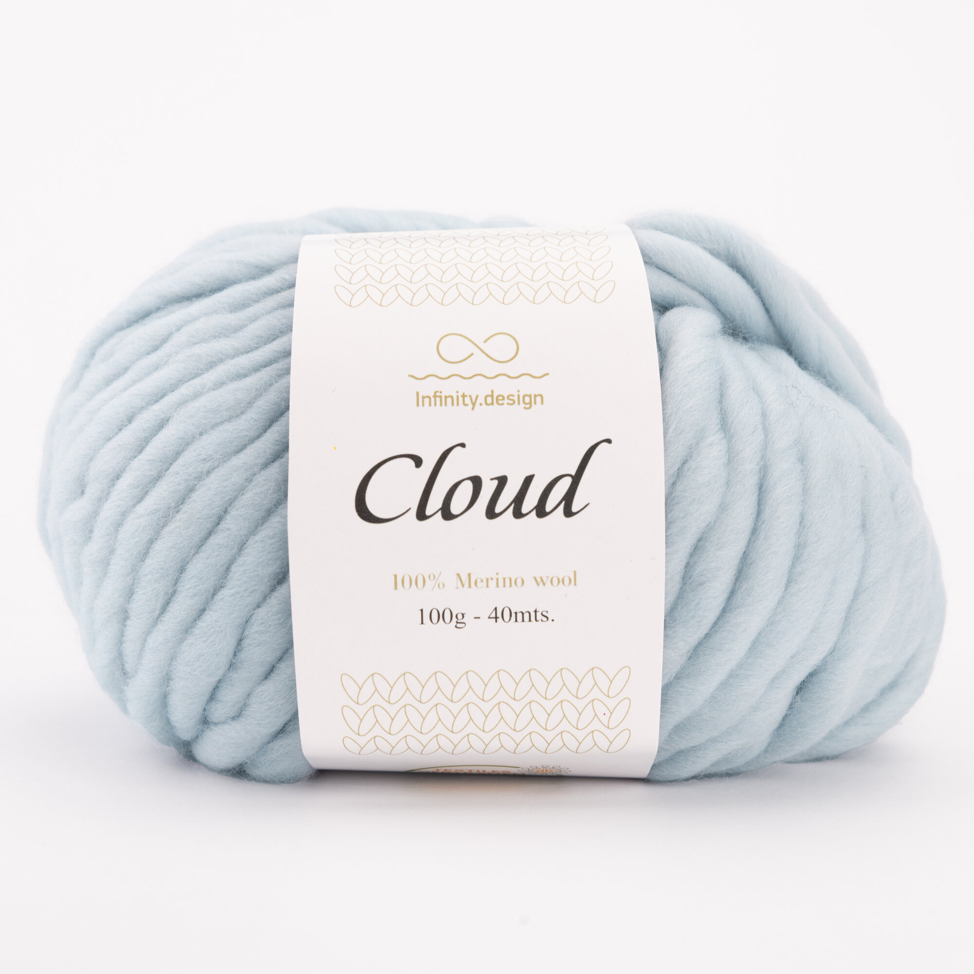 Пряжа INFINITY Cloud 4941 (2 мотка), 100% мериносовая шерсть, 100г, 40м