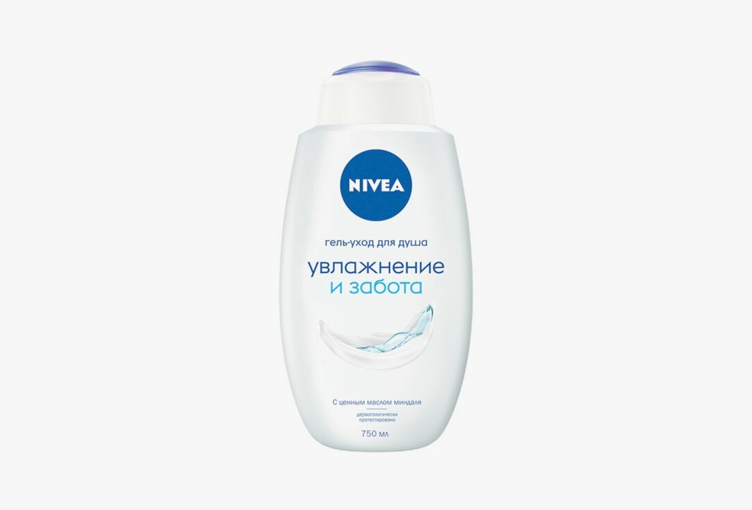 Гель-уход для душа NIVEA Увлажнение и забота 750 мл