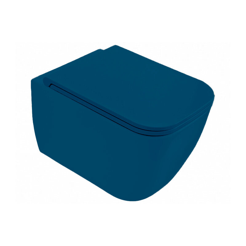 Унитаз подвесной Scarabeo Teorema 2.0 5126CL56 цвет Ocean (синий) без сиденья