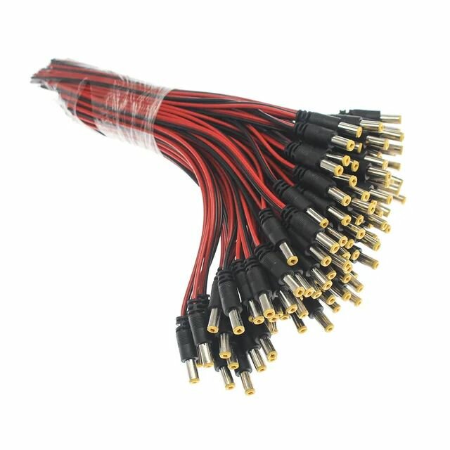 Кабель питания постоянного тока, 12 В, 100 шт.