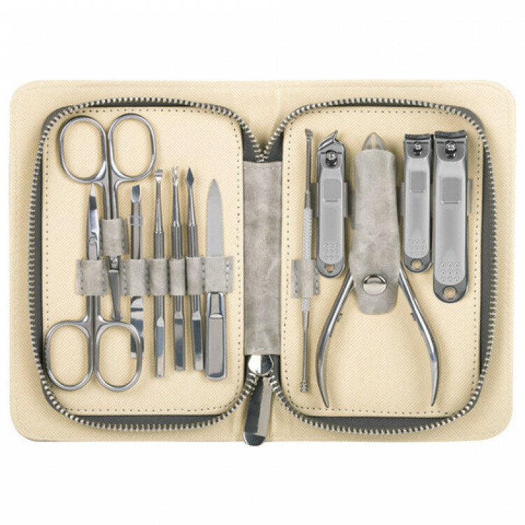 Премиальный набор для маникюра и педикюра 12 в 1 в пенале, PREMIUM, MONTE VITA (монте вита), 609495