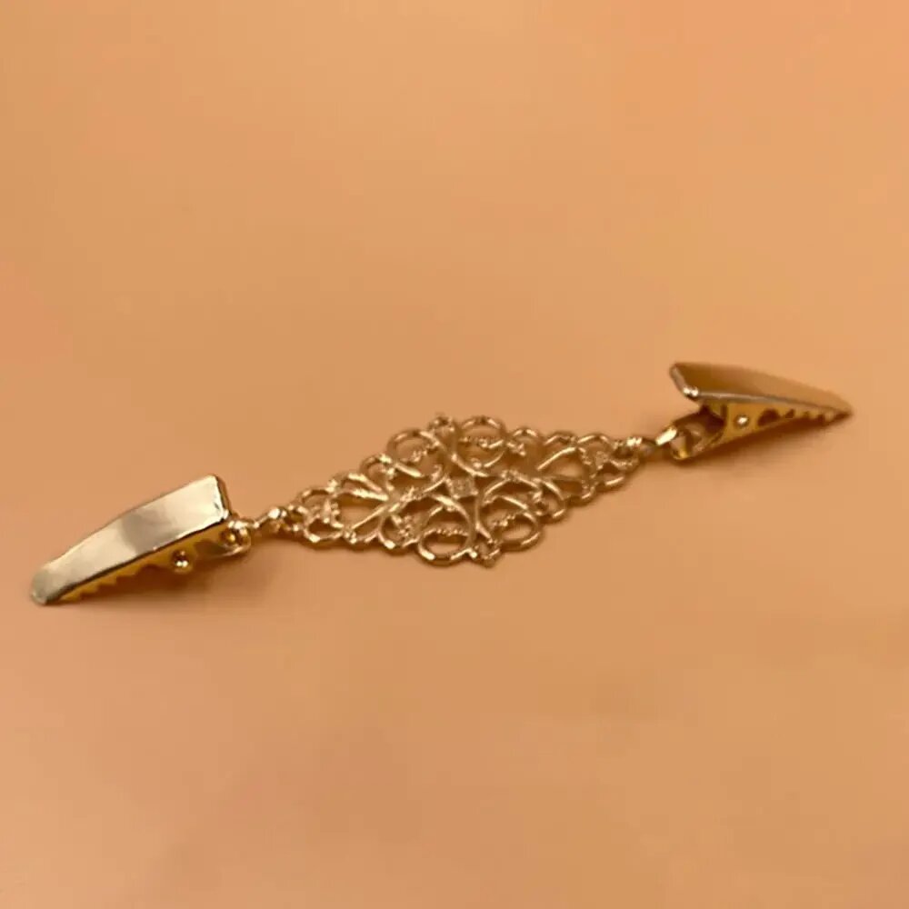 Зажимы для одежды в форме буквы X, золотые gold-A