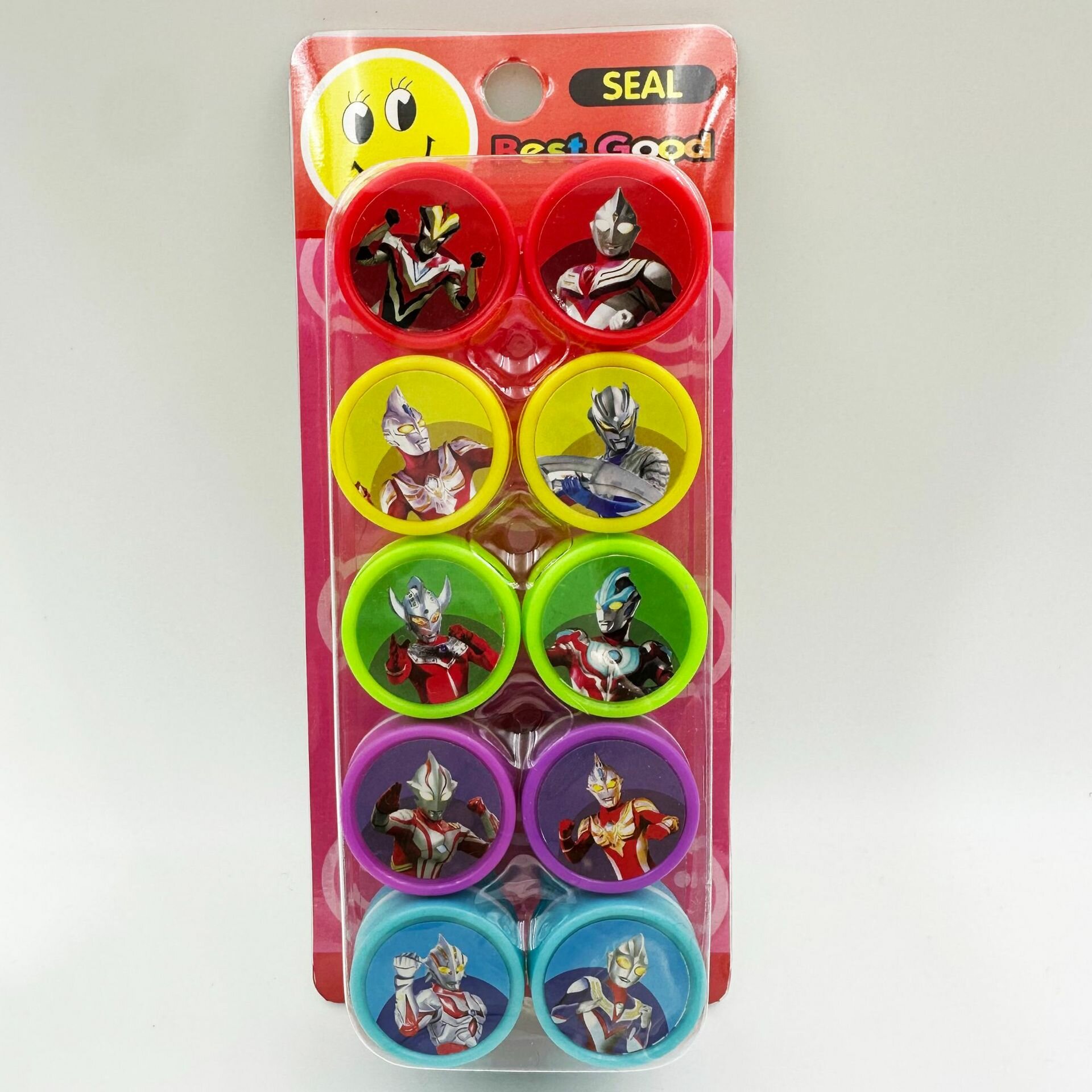 Набор печатей "Ultraman", детская, мультяшная, креативная, 10 шт