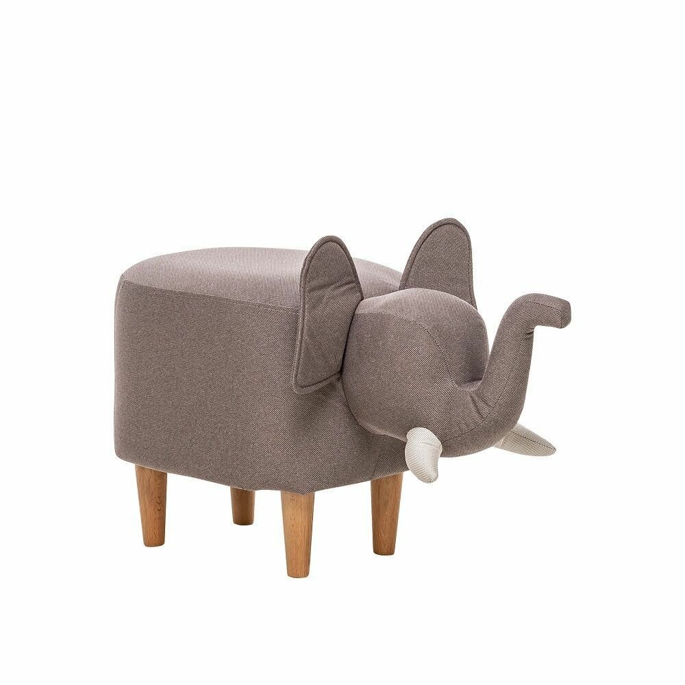 Пуфик в прихожую Slon Combi, ткань Milos 16/Milos 02, пуф в детскую Слон, пуф в прихожую, пуф-животное