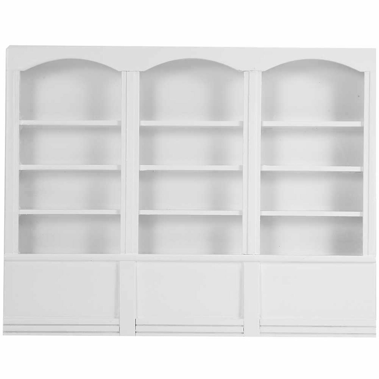 Аксессуары для кукольного домика 1:12: Мини-книжная полка, витрина, стеллаж, мебель, игрушка, белый цвет.