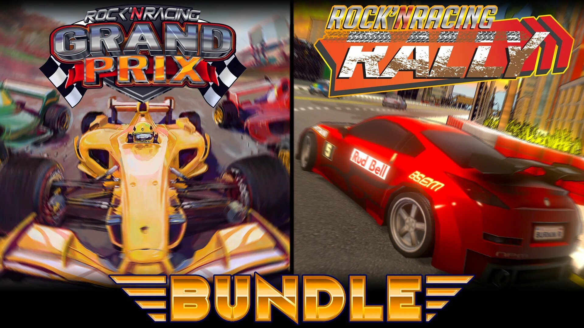 Игра Rock 'N Racing Bundle Grand Prix & Rally для Nintendo Switch - Цифровая версия, США