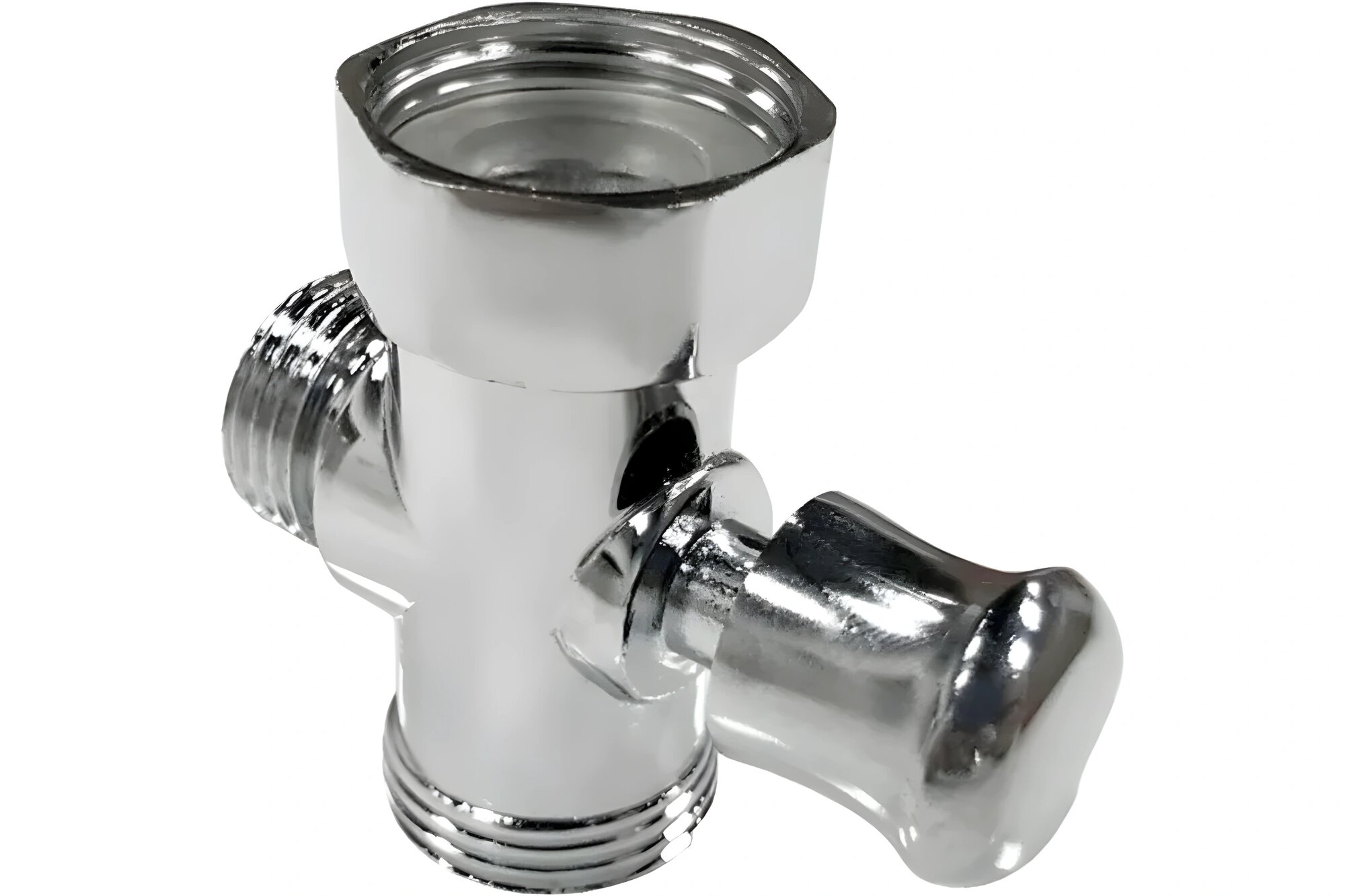 Дивертор (переключатель воды душа) Профсан PSM-1249B, серебристый