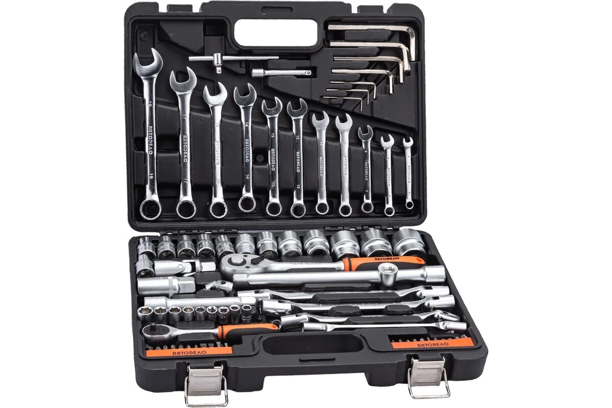 Автодело Набор инструмента 77 пр. 1/2" 1/4" 6 гр. 39877