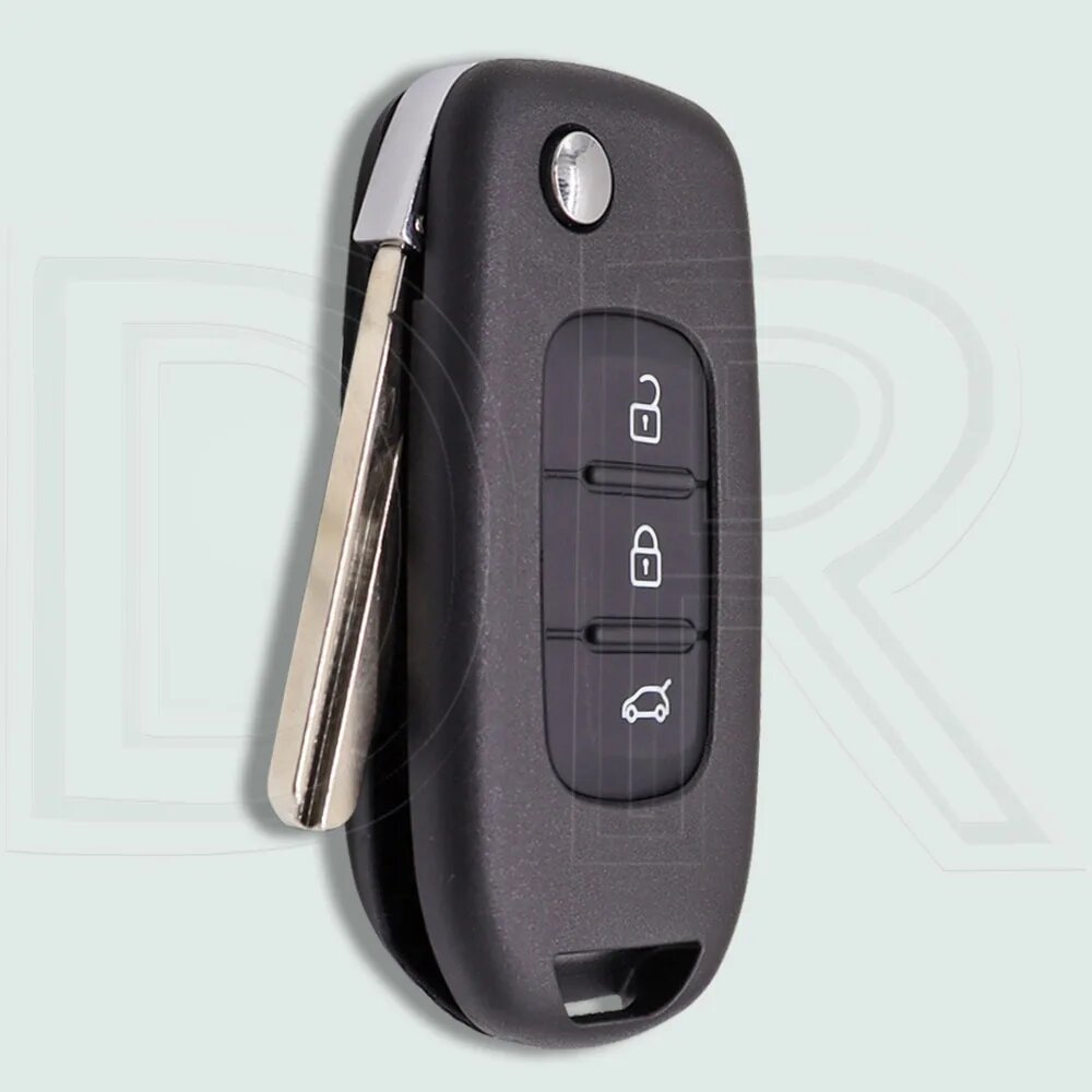 Корпус ключа Renault Logan Duster Sandero Oroch, 3 BT HU56R, черный