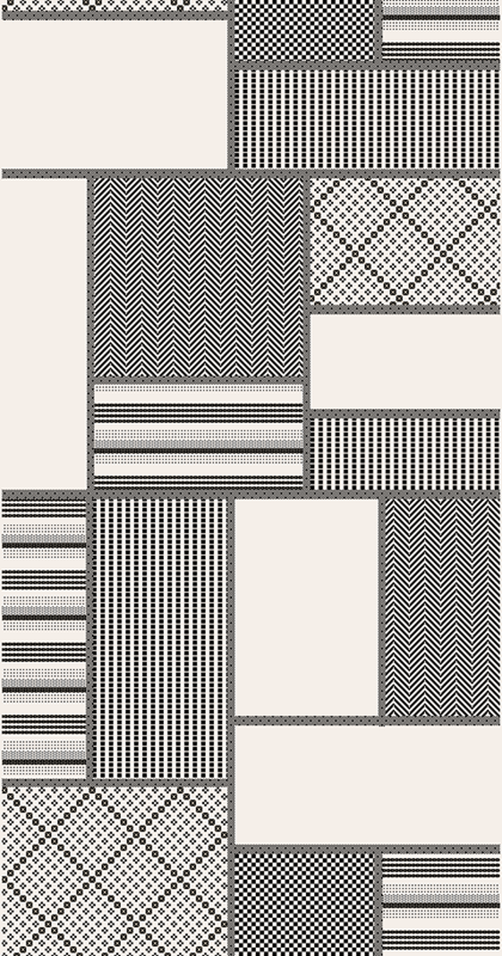 Ковровая дорожка, Рулон, Бежевый, Черный, Геометрический, на пол, в гостиную, спальню, в ассортименте (70 см. на 3000 см.)