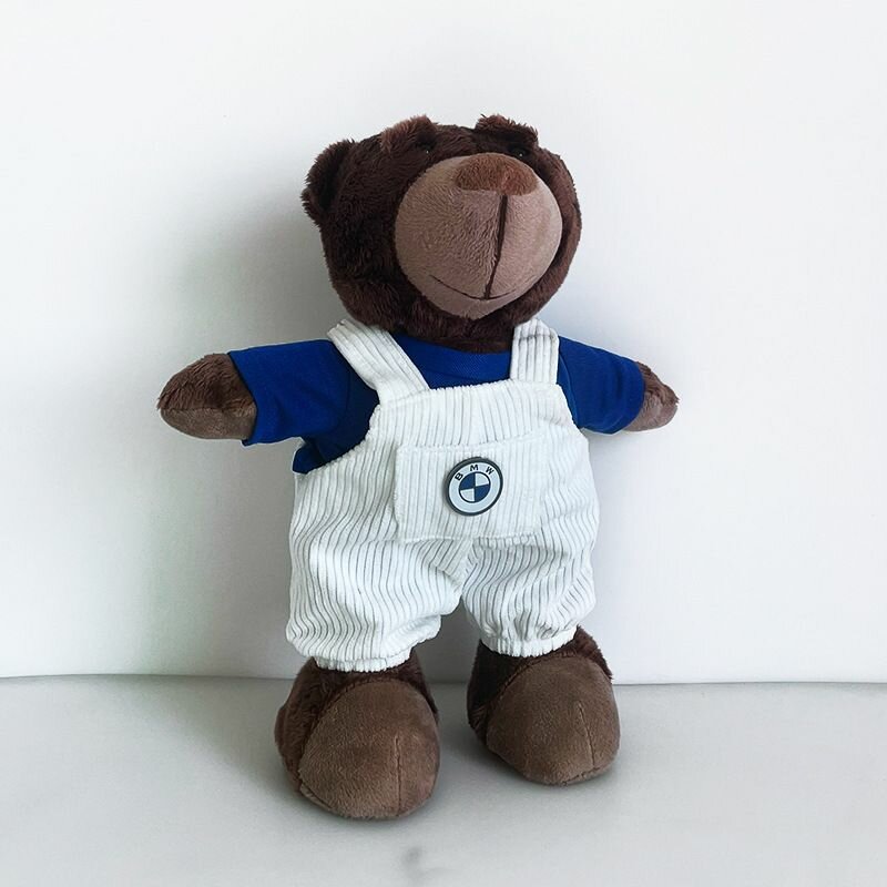 Плюшевый Мишка BMW, Механик Для Гонок, С Мотоциклетным Шлемом, Игрушка-Талисман, Подарок Для Фанатов Автоспорта