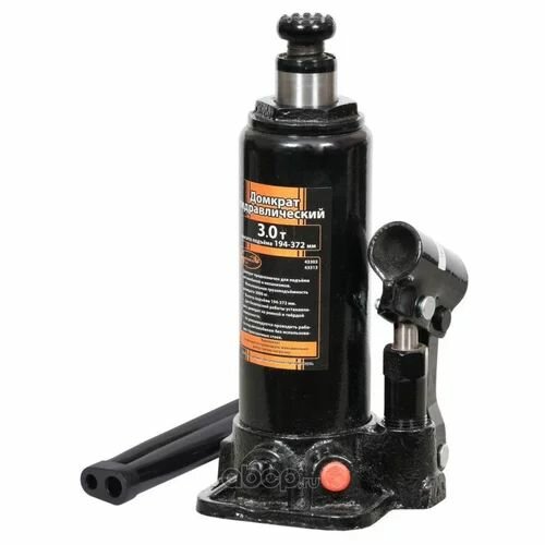 Домкрат гидравлический 3т (194-372 мм) в кейсе Авт Автодело 43313