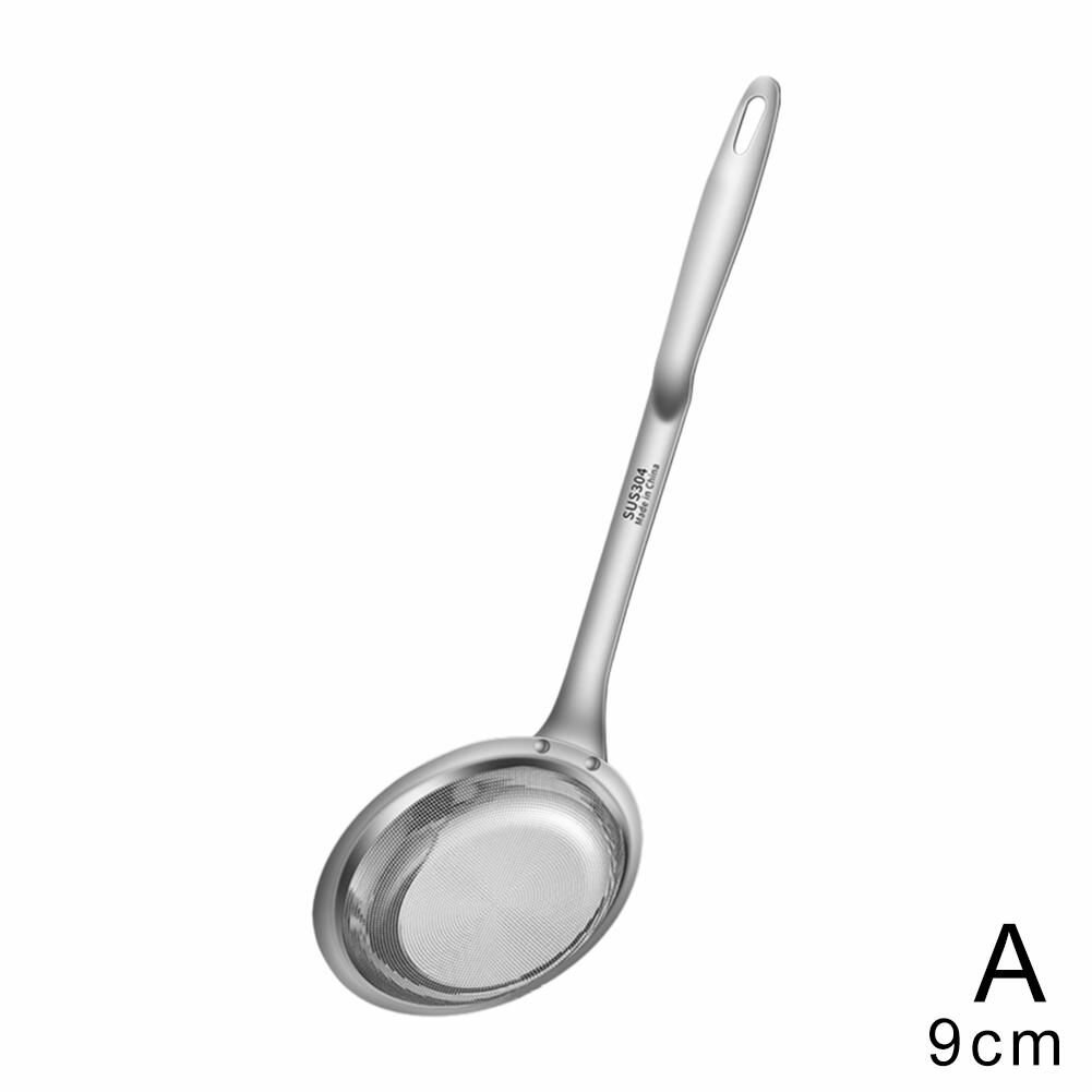 Ложка из нержавеющей стали для удаления пены и масла с фильтром, многофункциональный кухонный инструмент для супов и бульонов, прочная и удобная в использовании