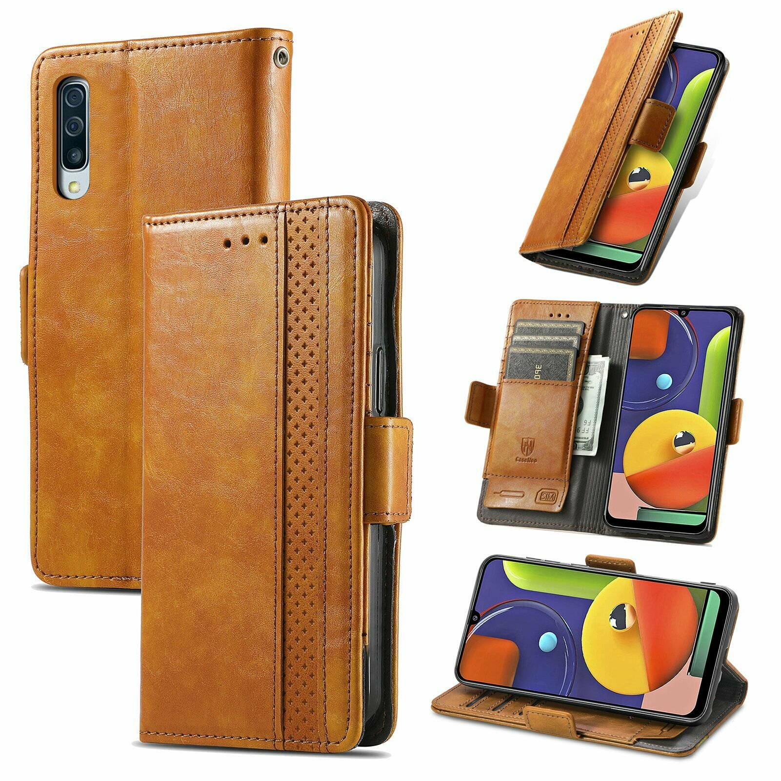 Чехол книжка для Samsung Galaxy A50 / A50S / A30S кожаный кошелек флипом чехол для телефона