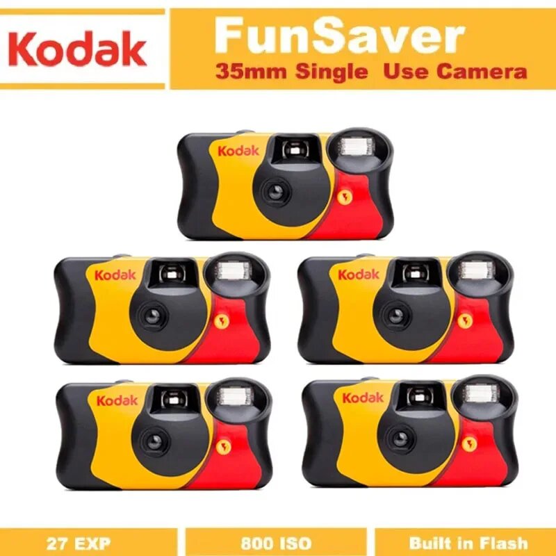 Одноразовая фотокамера Kodak HD Power Flash 39 кадров 5pcs FunSaver27
