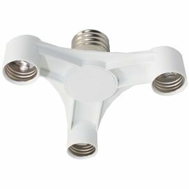 Ecola A8T37WEAY Переходник с цоколя E40 на 3хE27