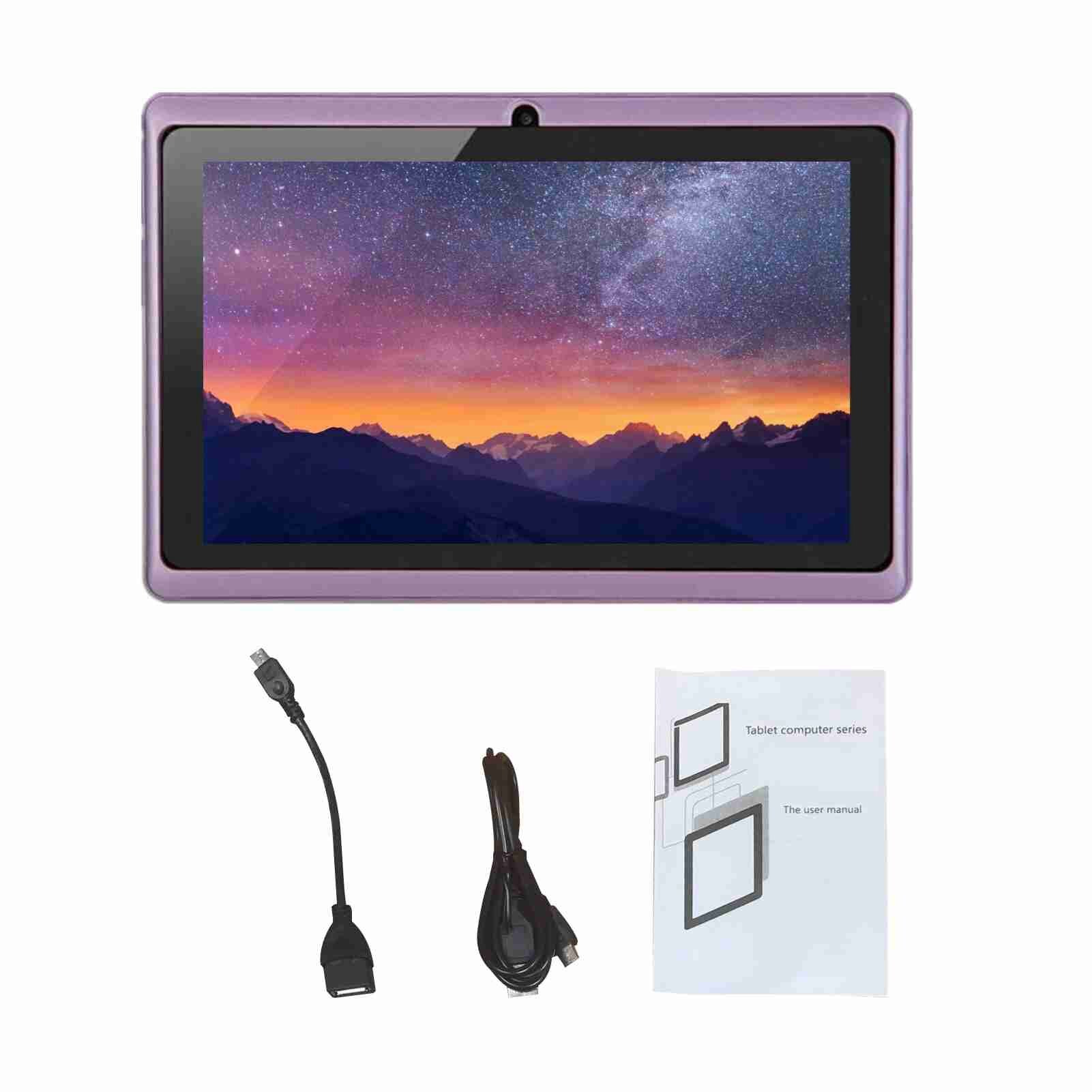 Планшет 7 дюймов, TFT, Android 7.0, 1 ГБ ОЗУ, 8 ГБ ПЗУ, двойная камера, разрешение 1024x600