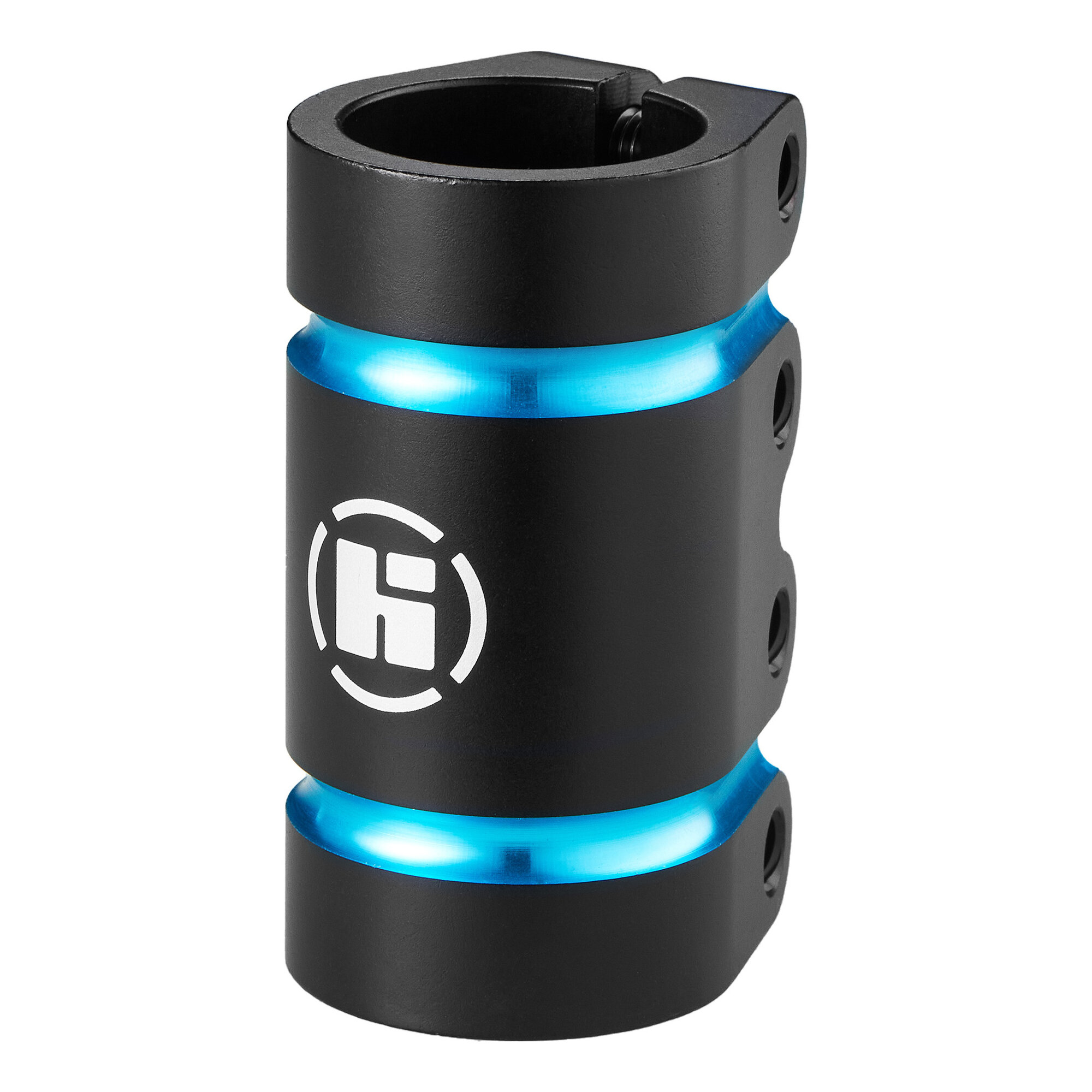 Хомут HIPExtreme H5, для системы компрессии руля, алюминий 6061-Т6, черный/голубой, 31,8 мм