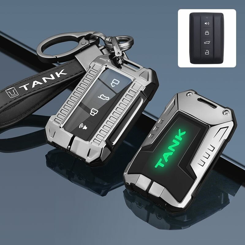 Чехол-брелок для автомобильного ключа из цинкового сплава для Tank 300, Танк 400 500 700 Чехол для автомобильного брелка