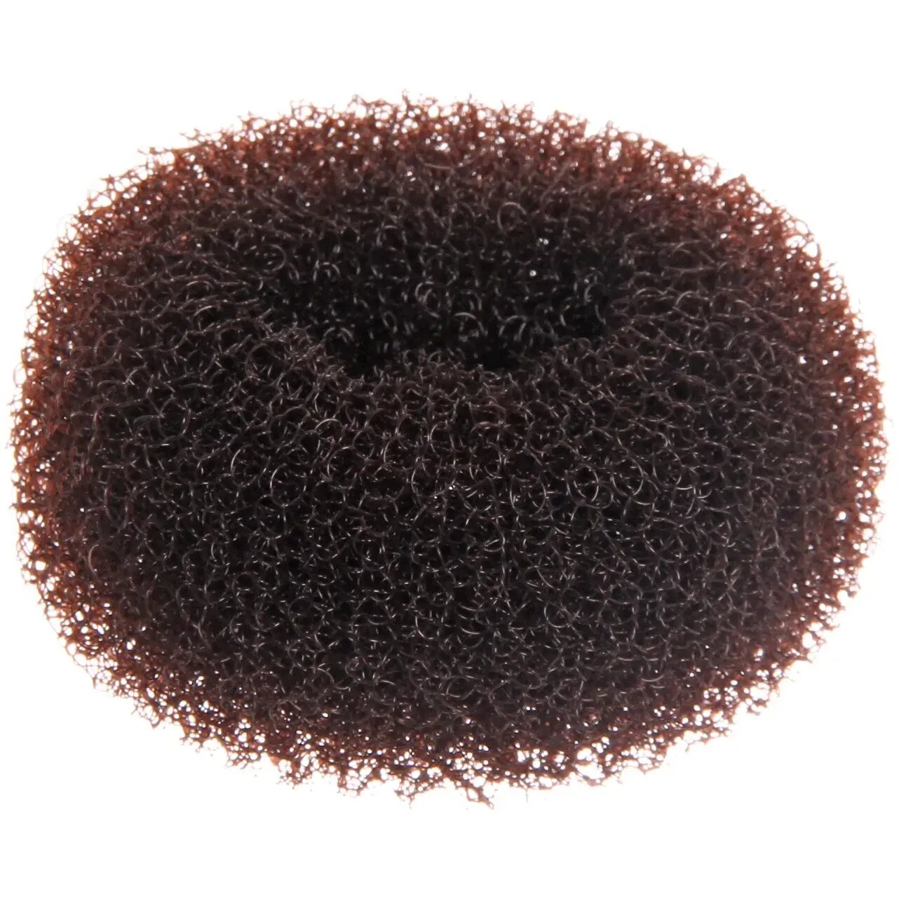 Заколка валик для пучка, d-5,5см, коричневая, удобная и стильная