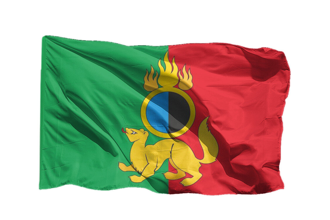 Флаг Первоуральска на флажной сетке, 70х105 см - для флагштока