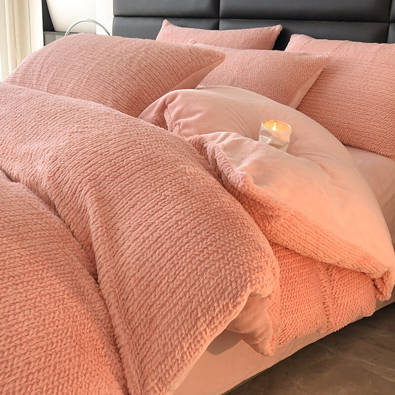 Комплект постельного белья Lee Childe "Корейский стиль", молочный бархат, 220г