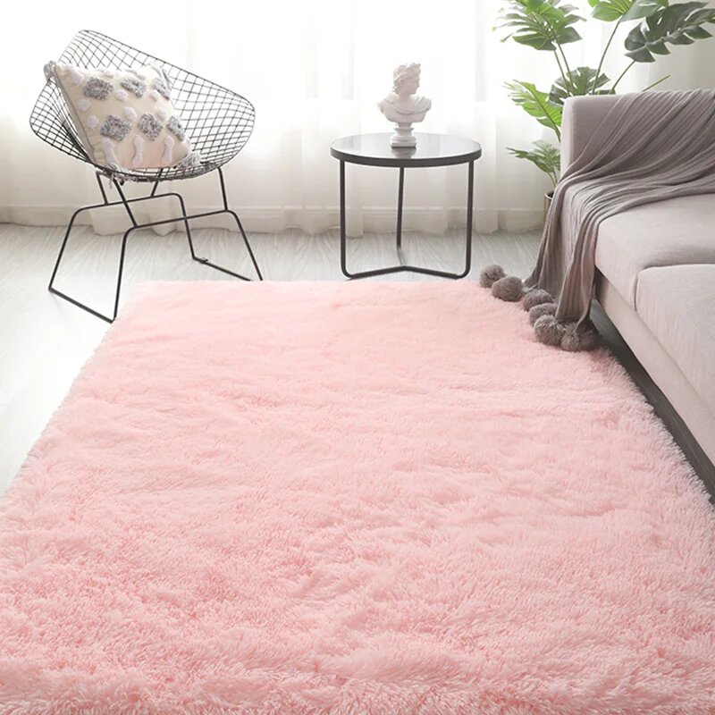 Пушистый ковёр NATURAL KISS 100% полиэстер, 120x200cm, Розовый