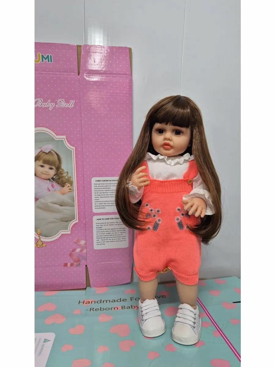 Кукла Реборн силиконовая 55 см девочка