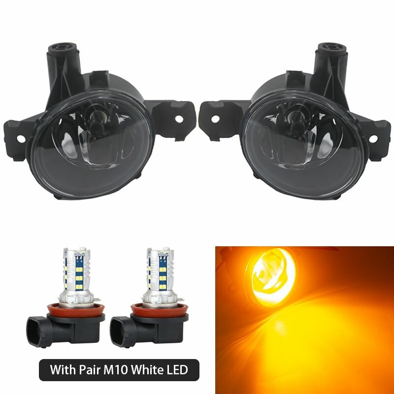 Пара левая и правая противотуманные фары в сборе с лампой для BMW 1 серии E82 E87 E88 X3 E83 X5 E70 Передний бампер с защитой от запотевания