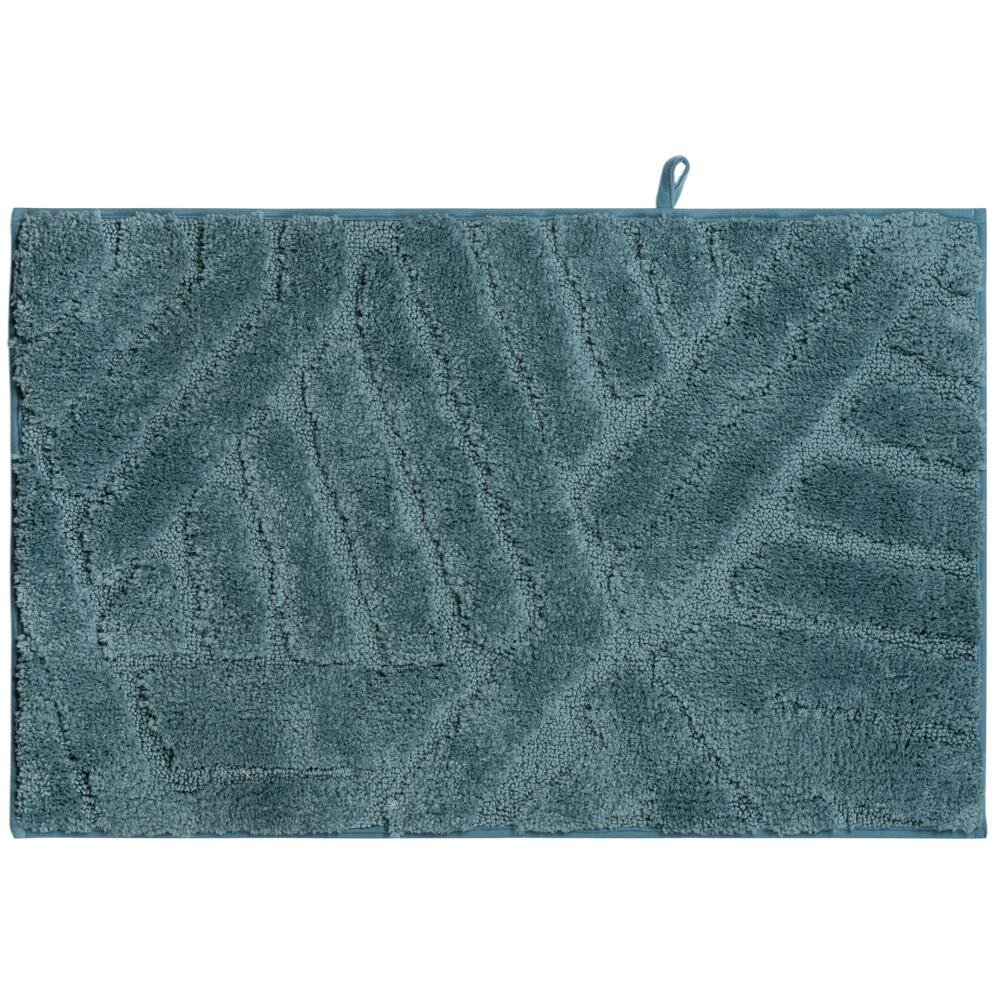 Коврик для ванной Swensa Noor 50x80 см цвет бирюзовый