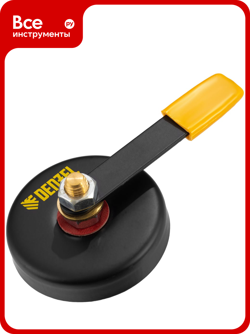 Клемма заземления магнитная для сварочных работ 65 lb Denzel, для получения замкнутой электрической цепи