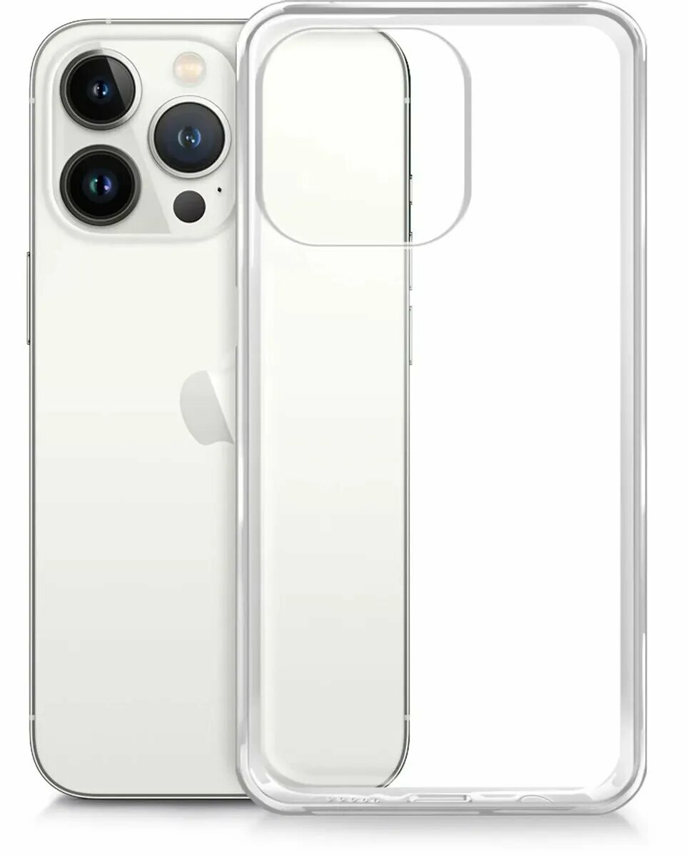 Чехол (клип-кейс) BoraSCO для Apple iPhone 13 Pro прозрачный (40438)