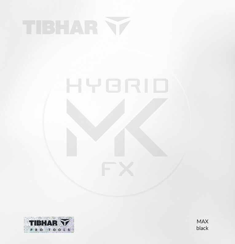 Накладка для ракетки настольного тенниса TIBHAR HYBRID MK FX, Красный, толщина губки max