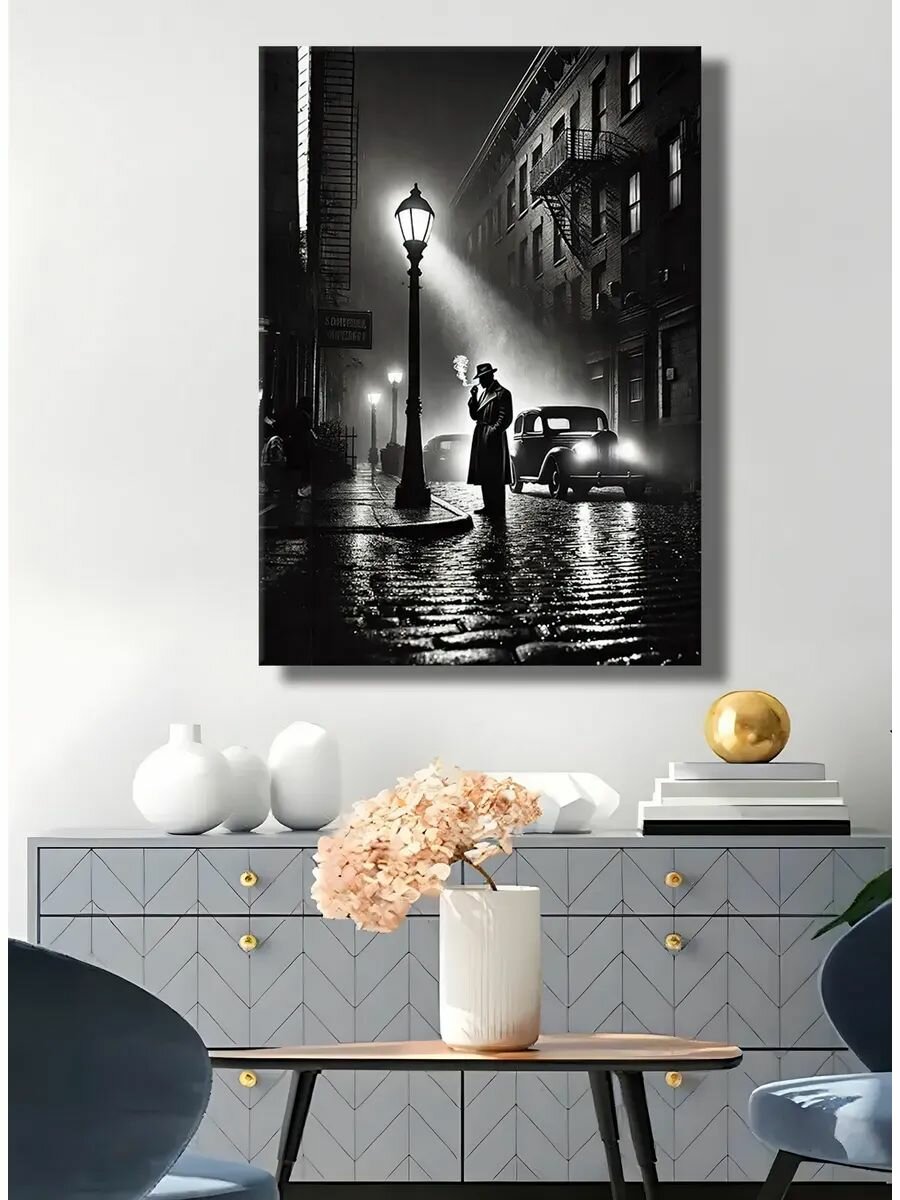 Картина "Дымный вечер", модульная 30х40см 1шт.