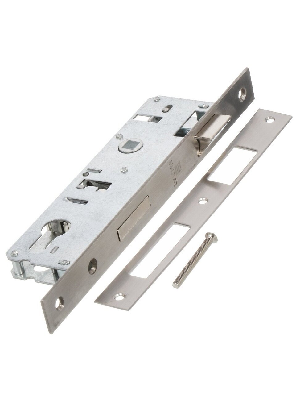 Замок врезной Булат, ЗВ 4-1.35.85.23.08, 15 889, без ручки, цилиндровый, для узкопрофильных дверей