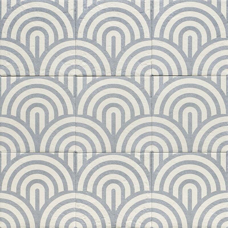 Керамический декор Mainzu Blue Water Decor Blue Three 20х20 20x20 Матовая Голубой