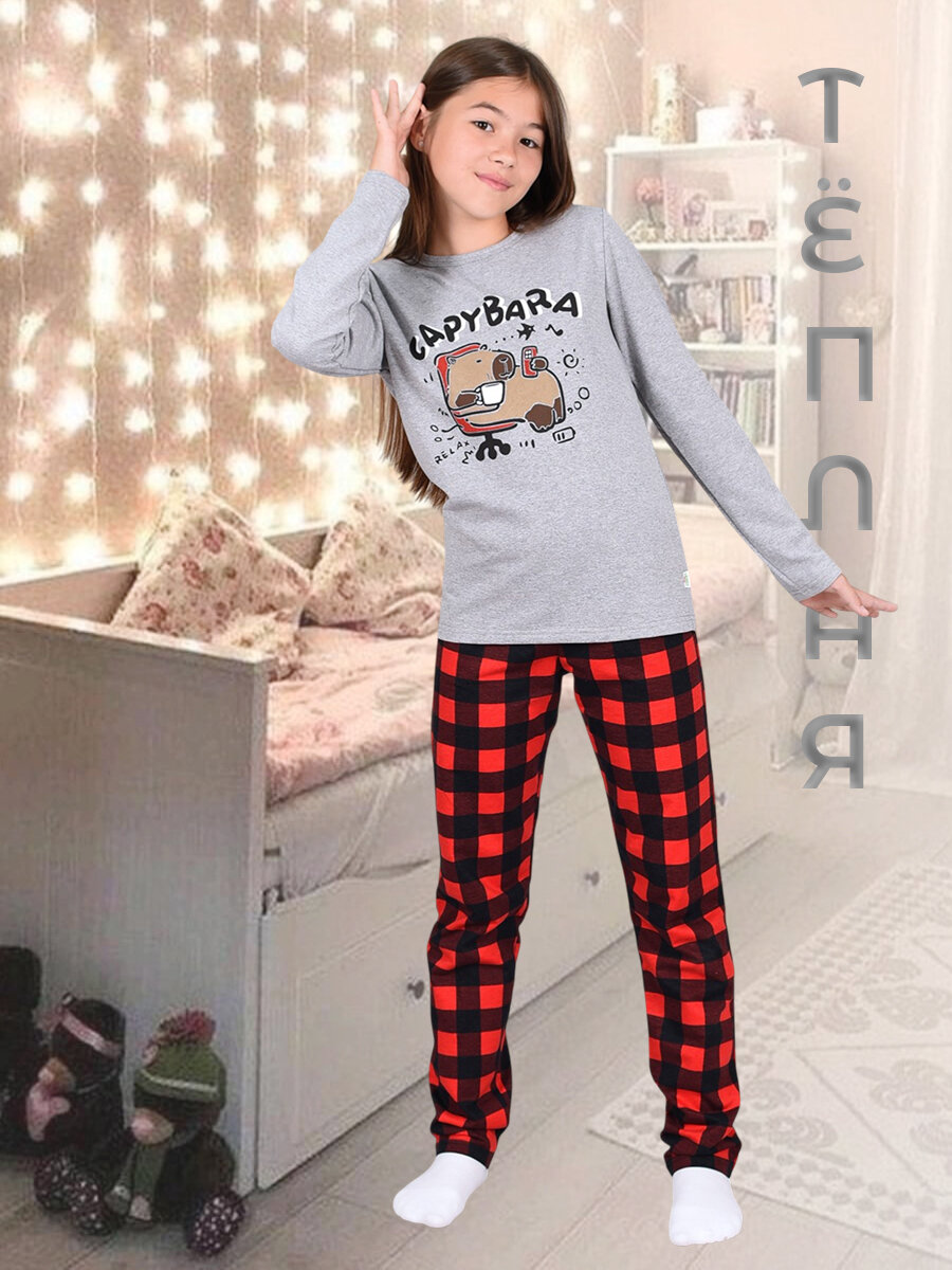 Пижама пижама для девочки со штанами