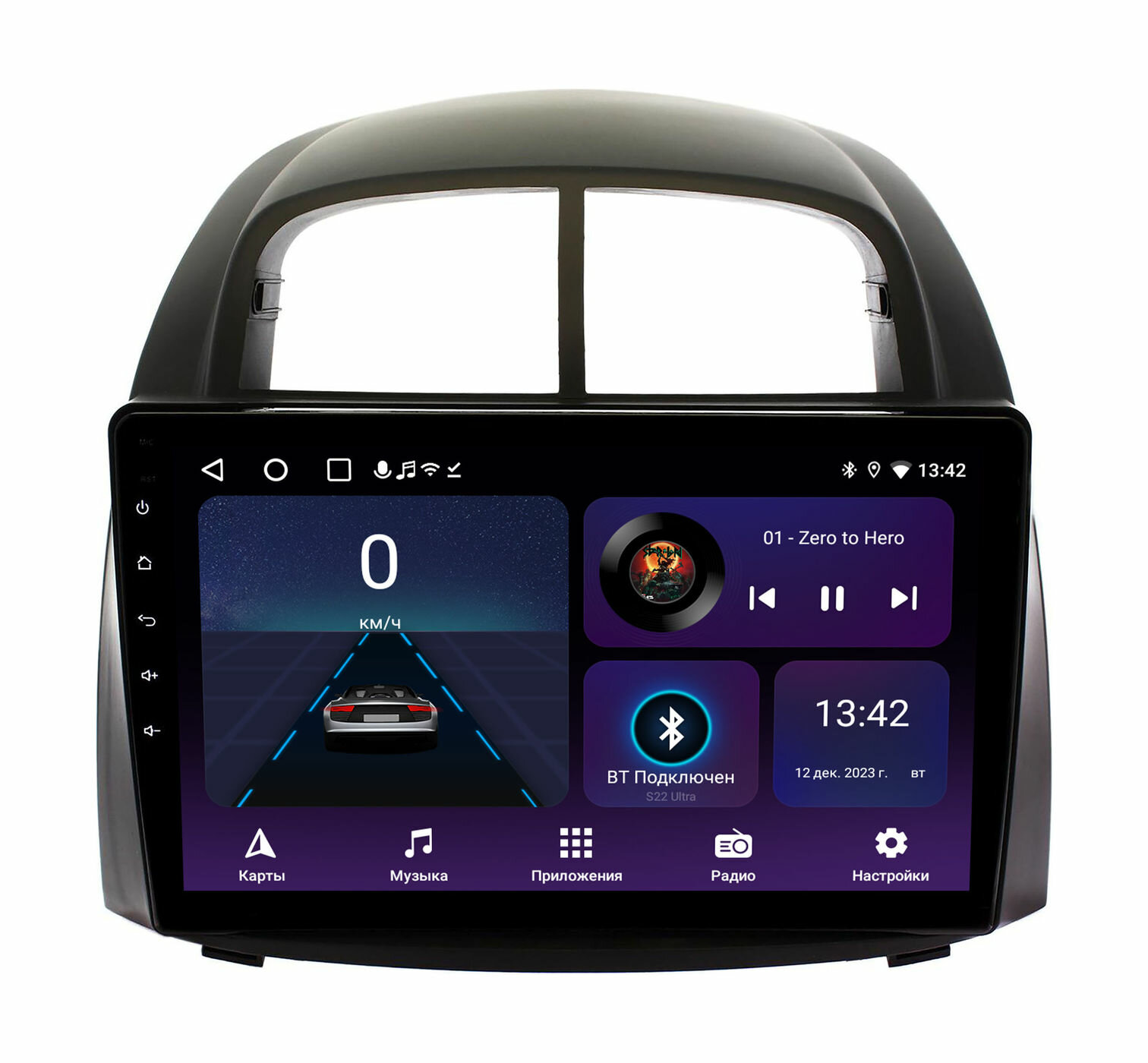 Магнитола Toyota Passo 2006 - 2010 / 10 дюймов, 2/32GB, 4 ядра, Wi-Fi, Android 9 / Wide Media