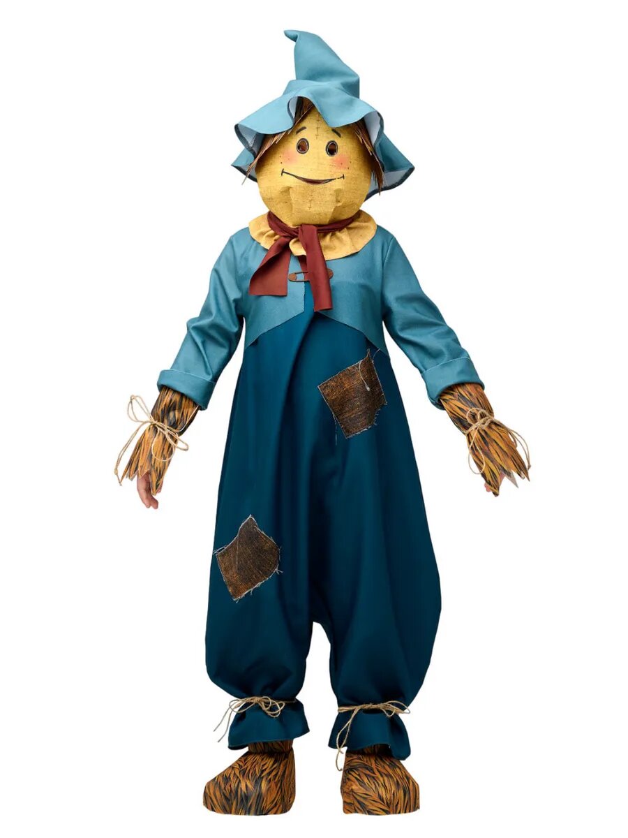 Костюм Страшилы (Волшебник Изумрудного города) детский, синий, M (116-122 см)