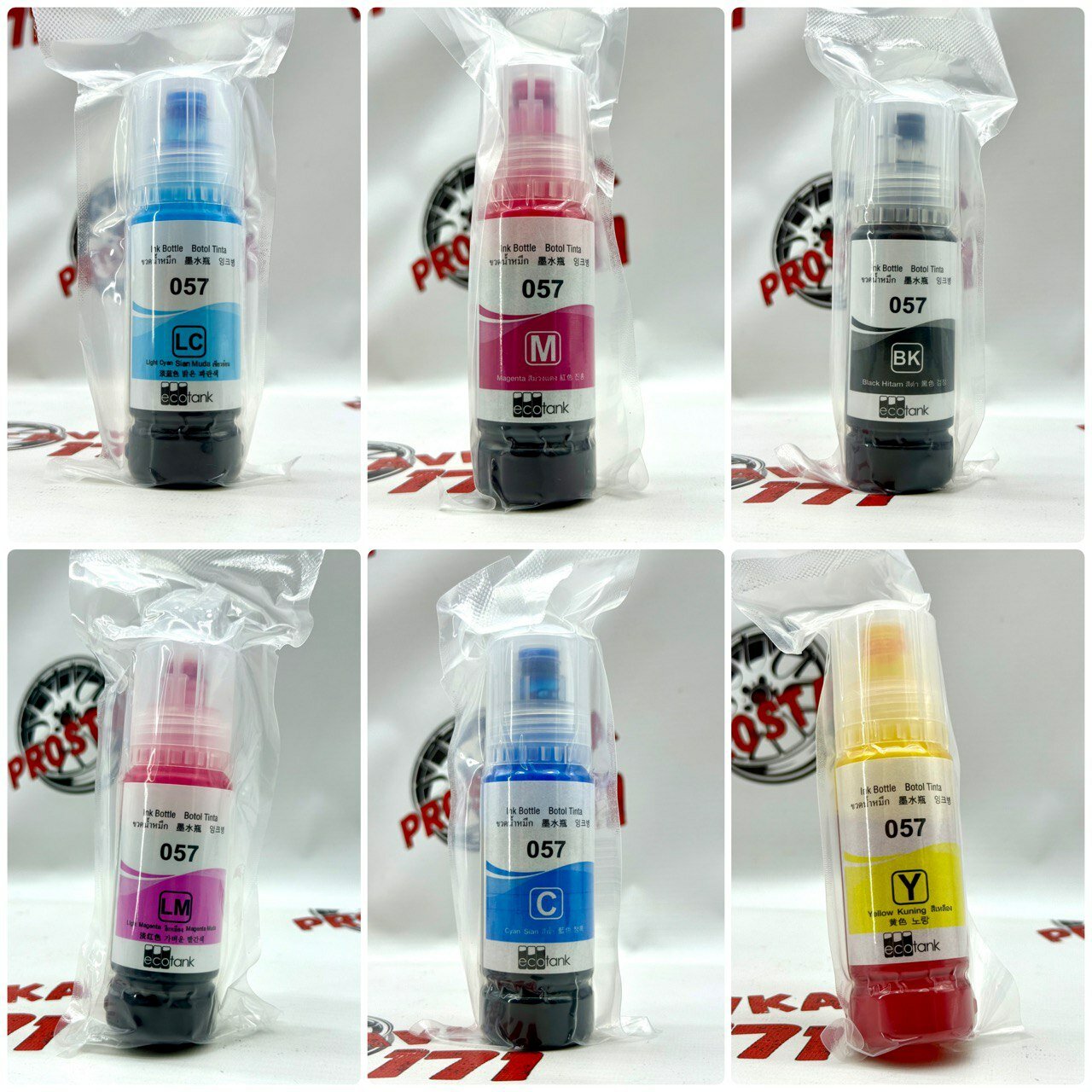 6шт набор краски/чернила для принтера Epson ecotank