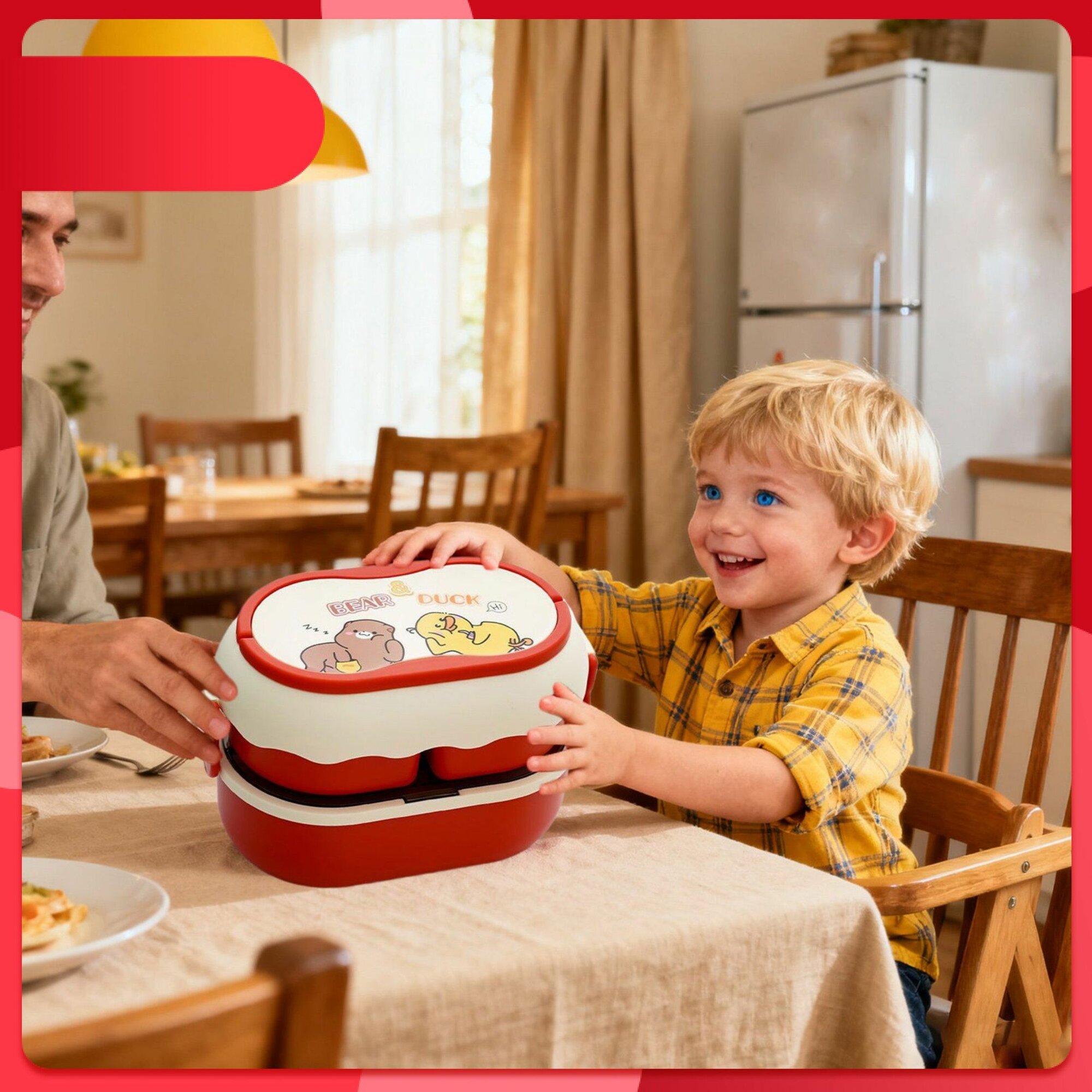 Эксклюзивный ланчбокс с двумя секциями