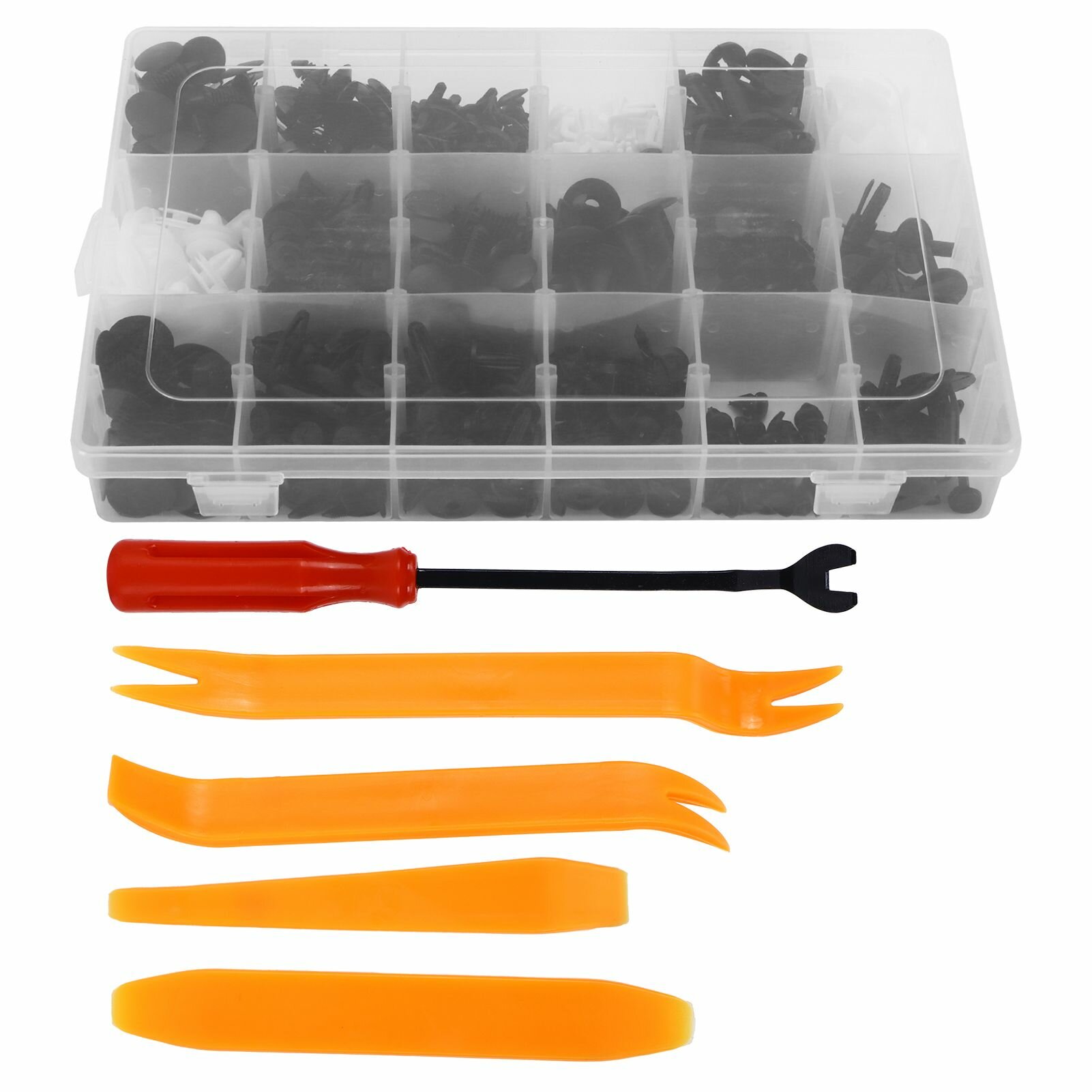 415 шт. автомобильные стопорные зажимы, набор крепежей для бампера с инструментами для снятия