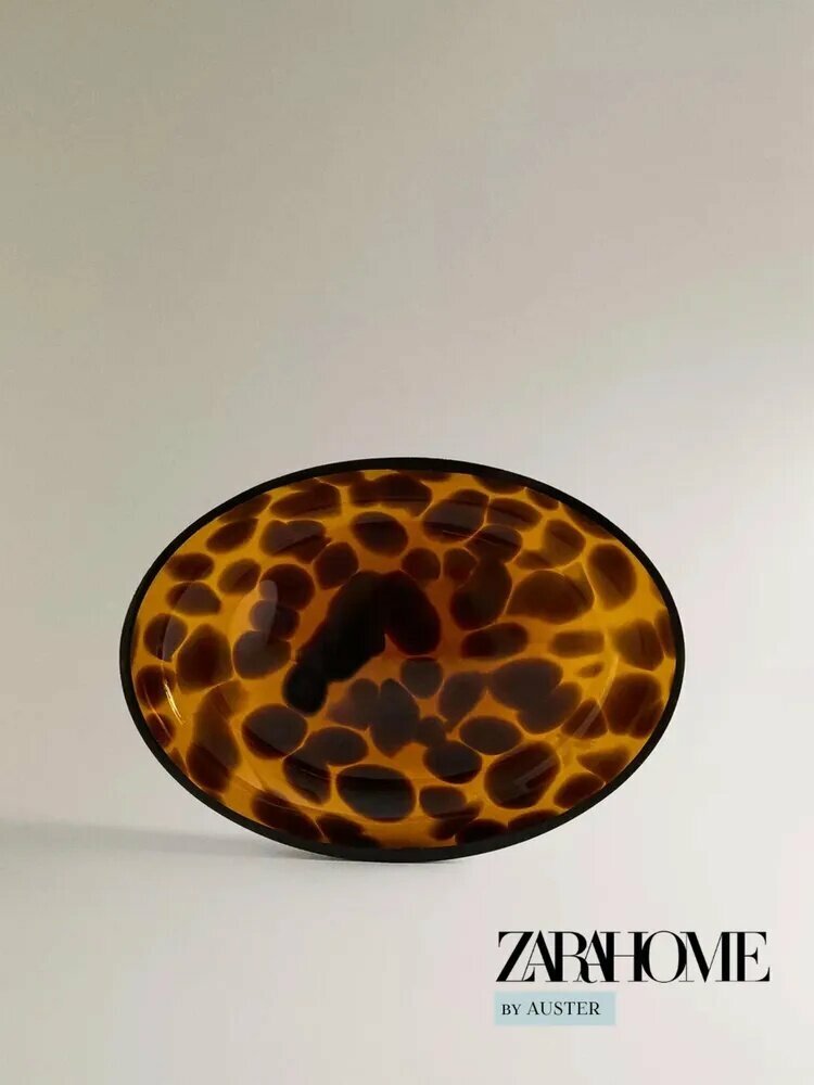 ZARA HOME Мыльница "LEOPARD GLASS"
